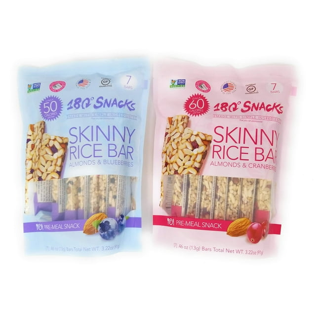 180 Snacks Skinny Rice HHA1 Bar Pre-Meal Snack Bundle - Walmart.com