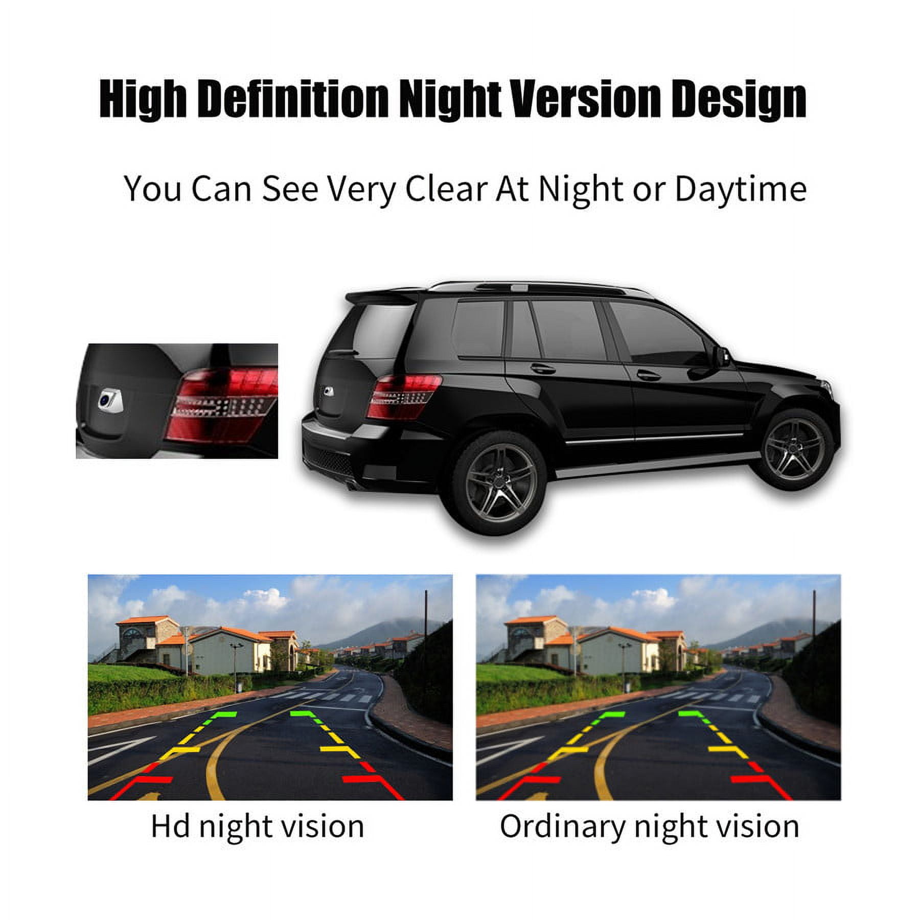 180° Wide-Angle Car Front View Korean Screw Reversing Camera Parking ...