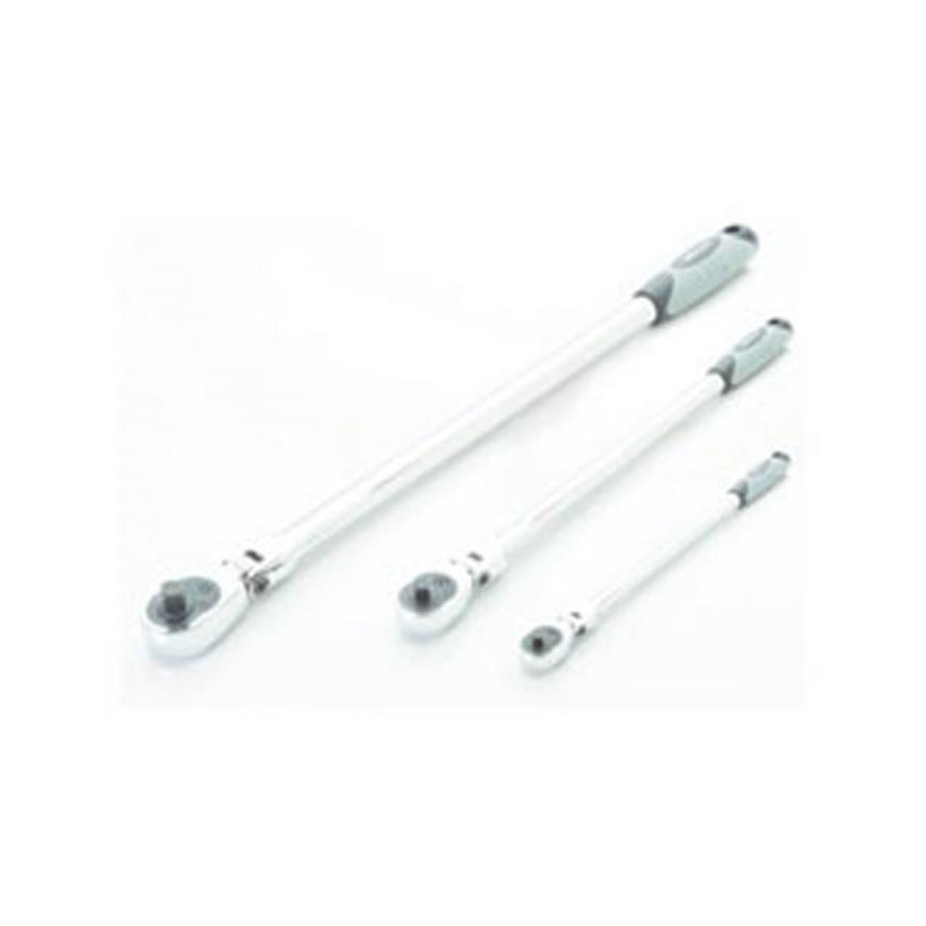 180 deg Extra Long Non-Locking Flex Head Ratchet Set - 3 Piece ...