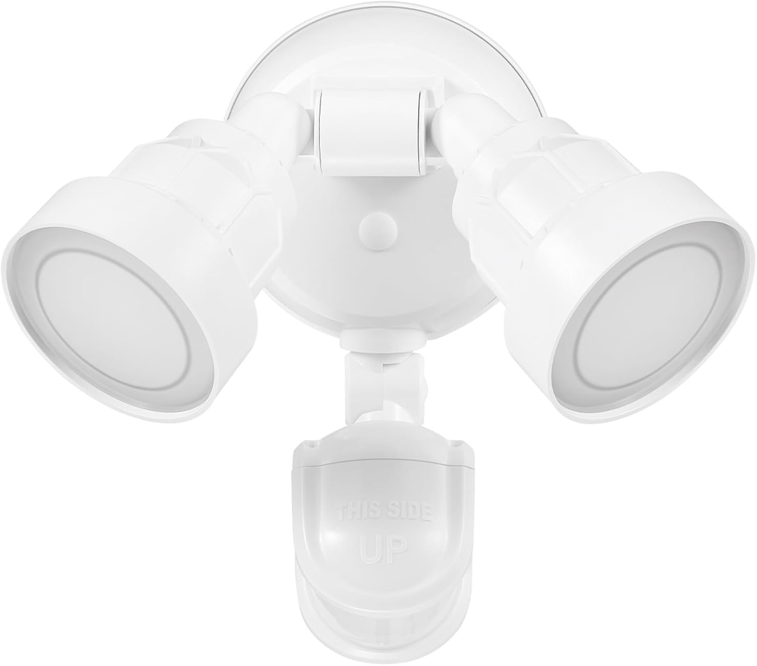 180 degrees 15 double head white 1400 lumens hardwired motion sensing ...