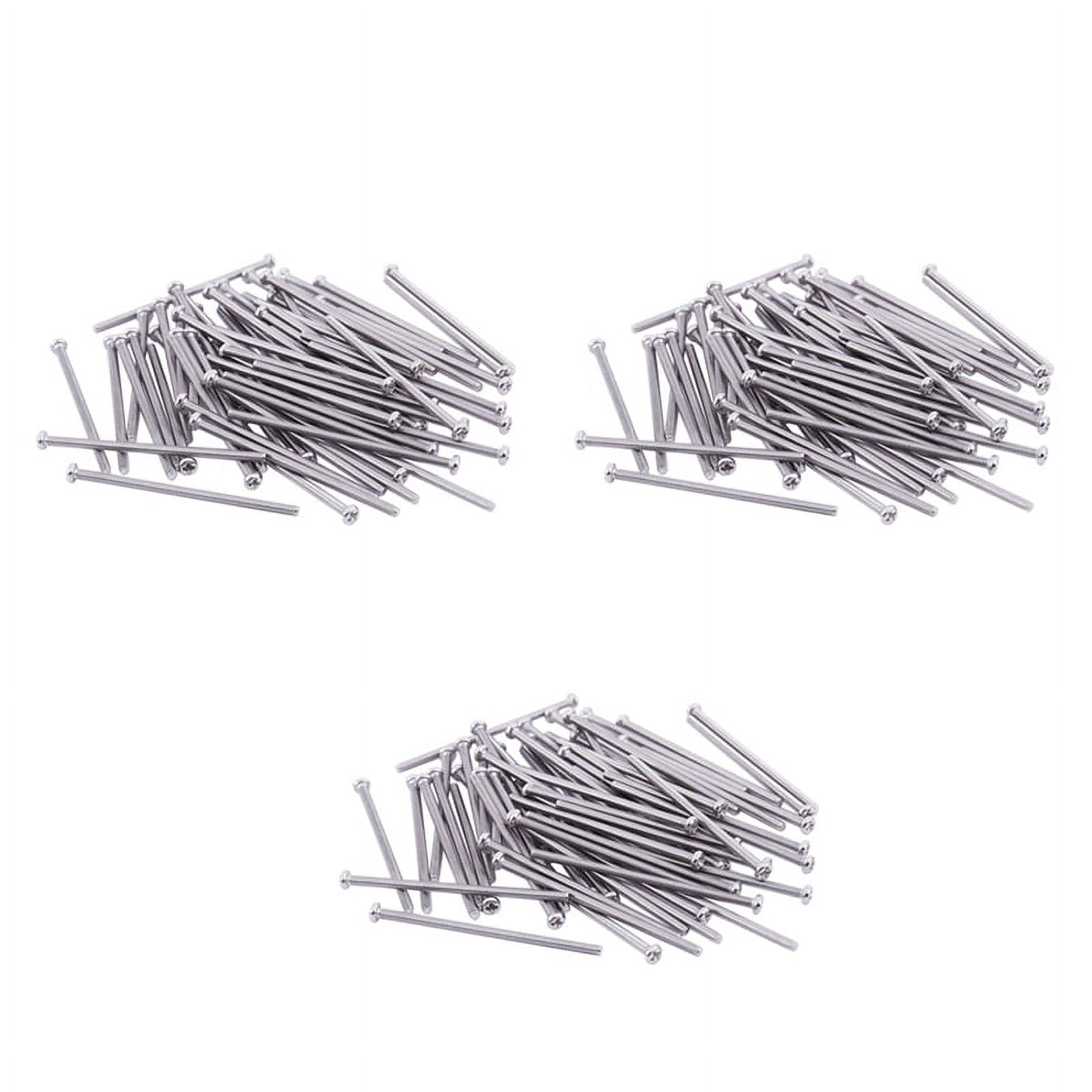 180 x Silver Tone M2 x 40mm 304 Stainless Steel Round Head Screws Bolt ...