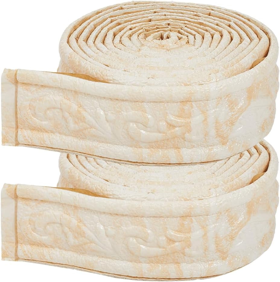 180" x2" Beige 3D Peel Stick Wallborder Moulding Trim Self Adhesive ...