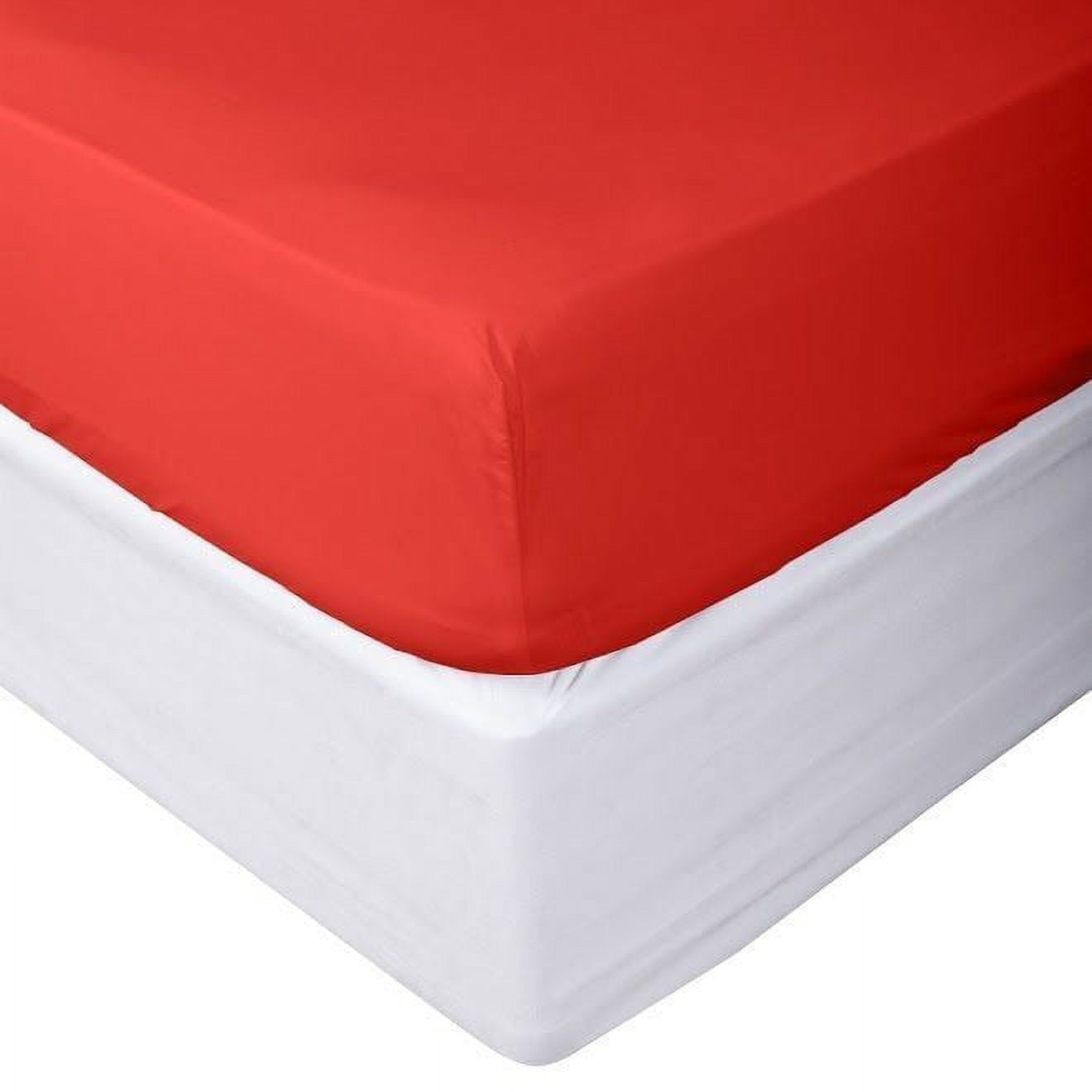 1800 Collection Fitted Sheet Fits Deep Pocket Mattresses Full Elastic ...