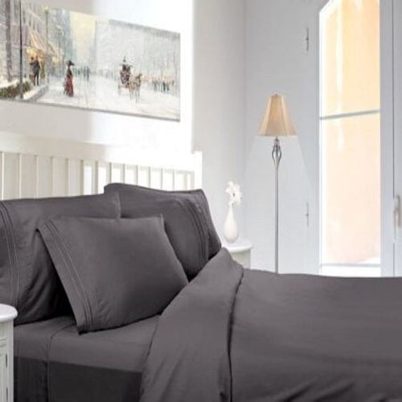 1800 Count 4 Piece Bed Sheet Set Deep Pocket Comfort Bed Sheets Full ...
