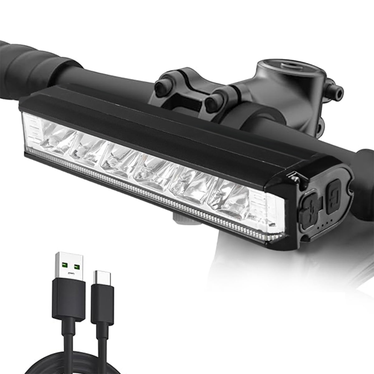 1800 Lumens Bicycle Lights USB Charging Night Riding Equipment Outdoor ...