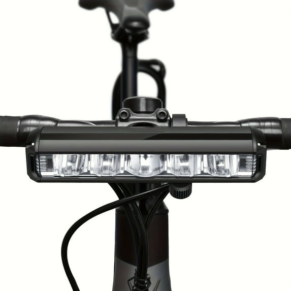 1800 Lumens Ultra Bright Dual Bracket Bike Front Light - 6 LEDs, Type-C Rechargeable, Power Bank ...
