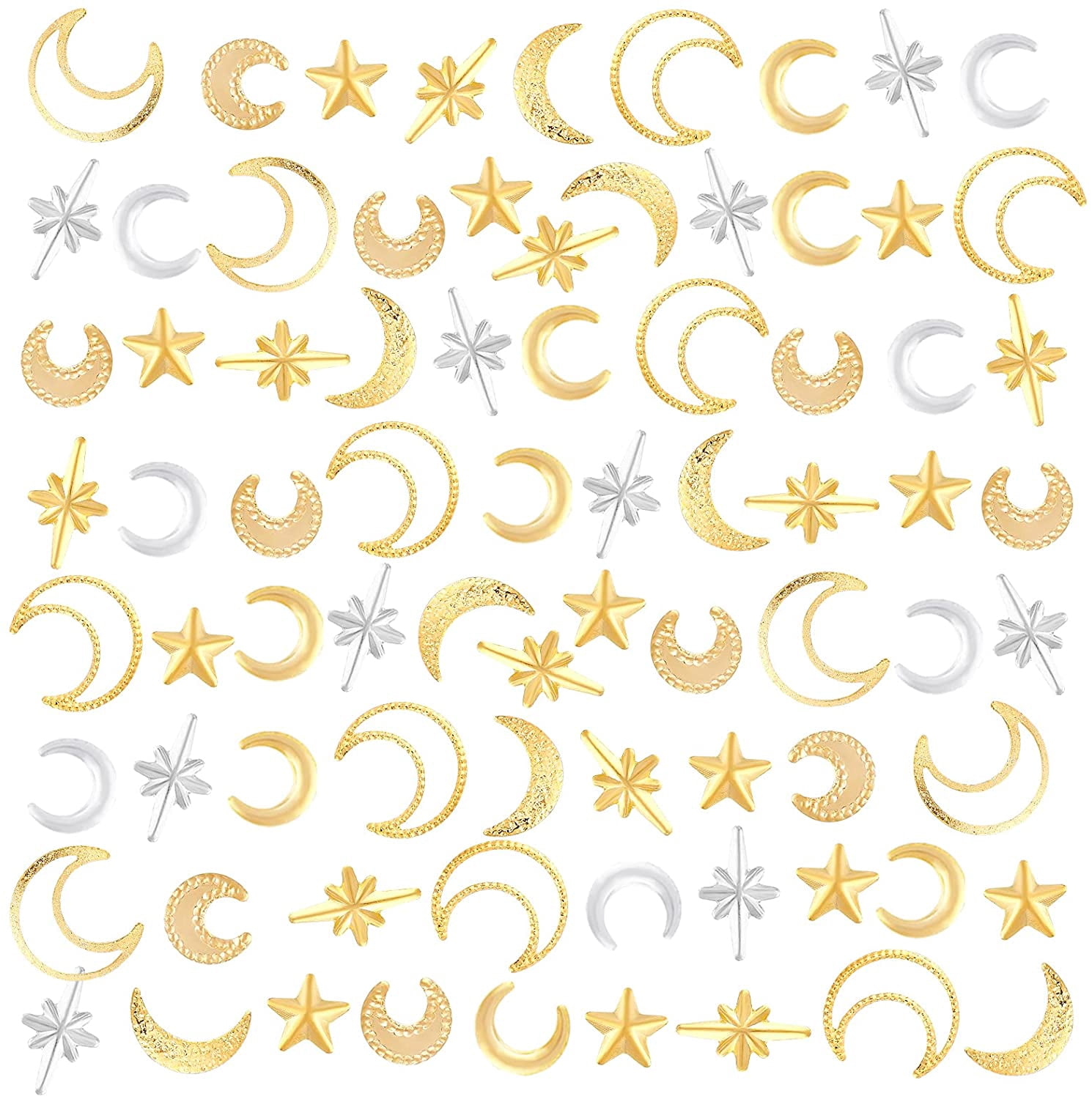 1800 Pcs Brass Computer Patch Cabochons Nail Art Decoration Accessories ...