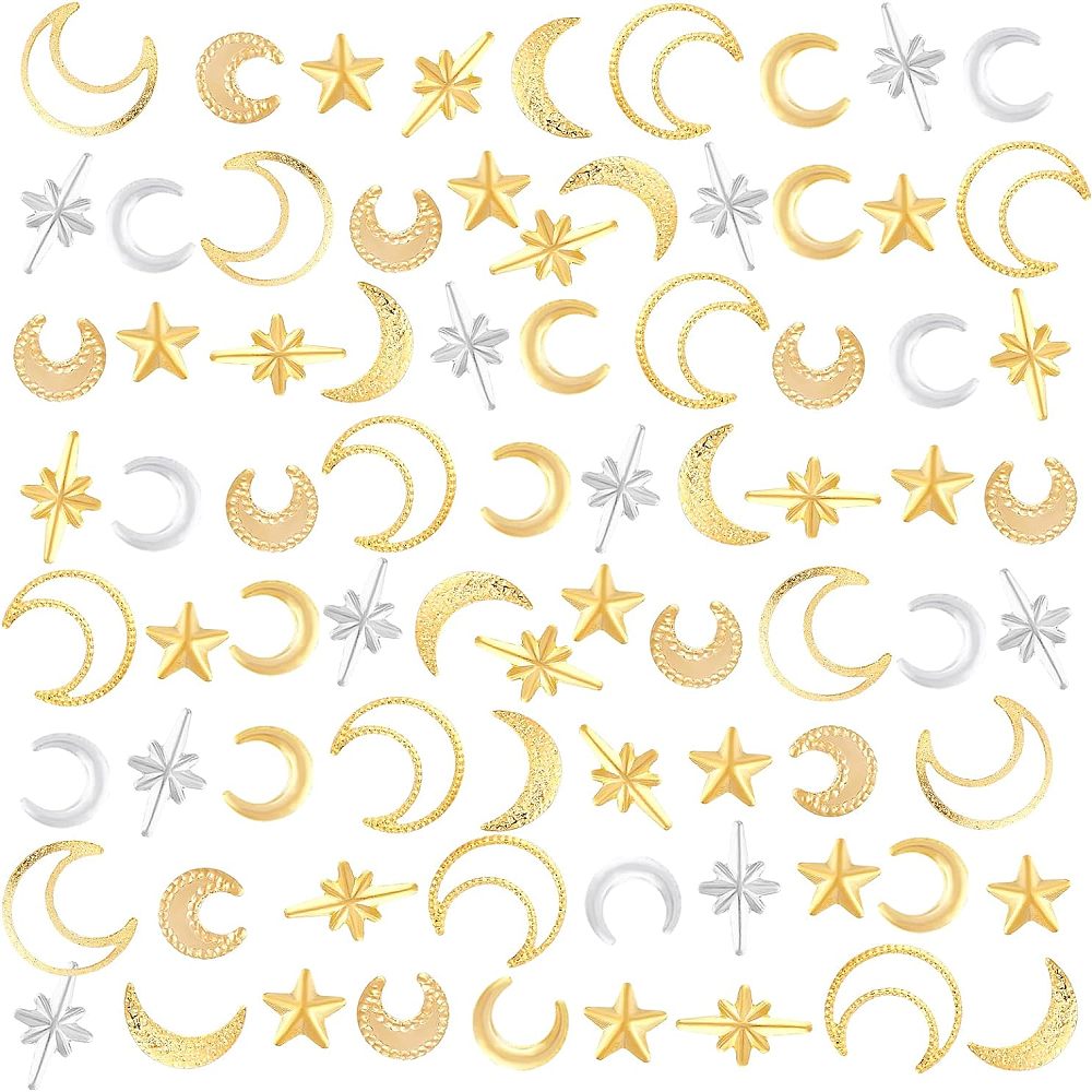 1800 Pcs Brass Computer Patch Cabochons Nail Art Decoration Accessories ...