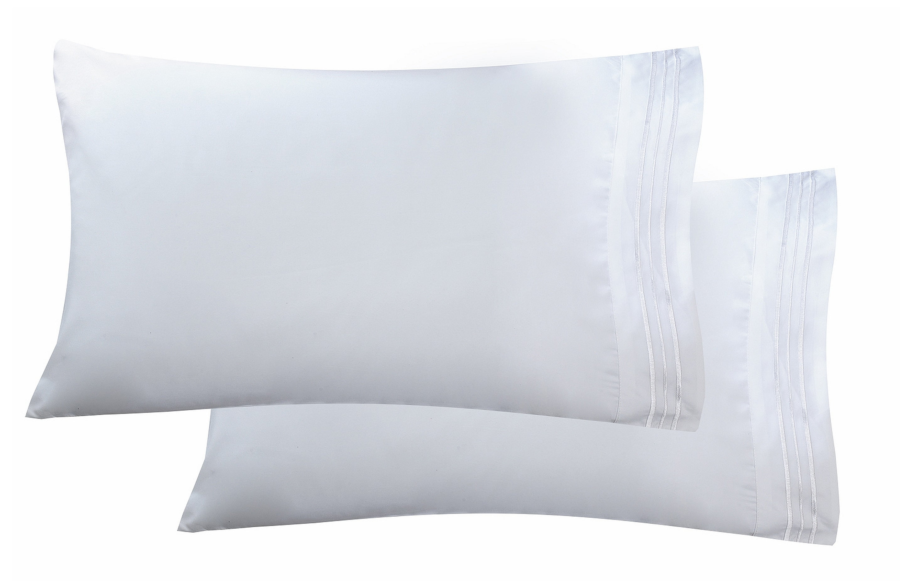 Elegant Comfort King Size Microfiber Pillowcases - Wrinkle Free Luxury ...