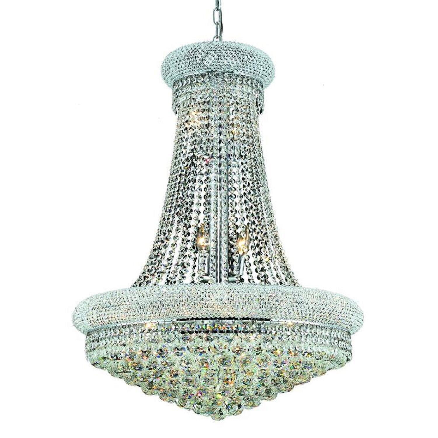 1800 Primo Collection Hanging Fixture D28in H36in Lt:14 Chrome Finish ...