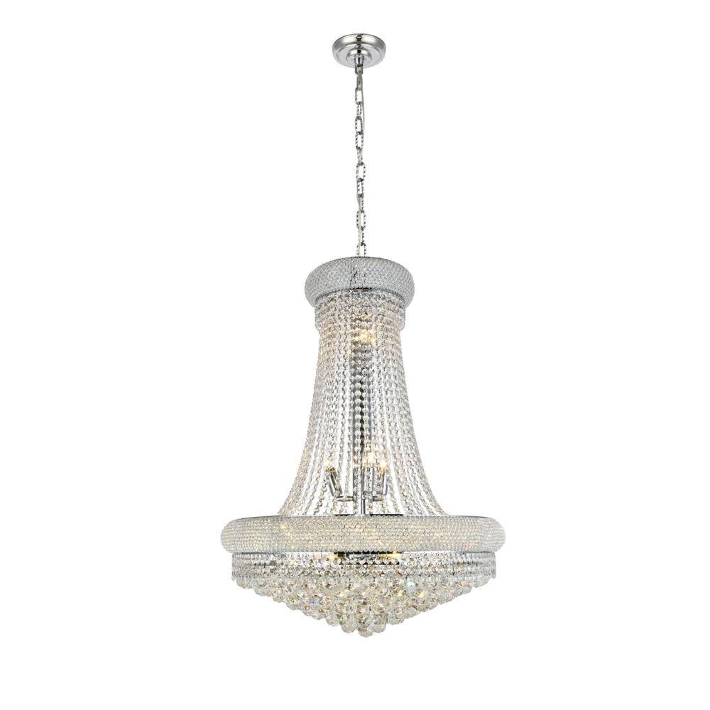 1800 Primo Collection Hanging Fixture D28in H36in Lt:14 Chrome Finish ...