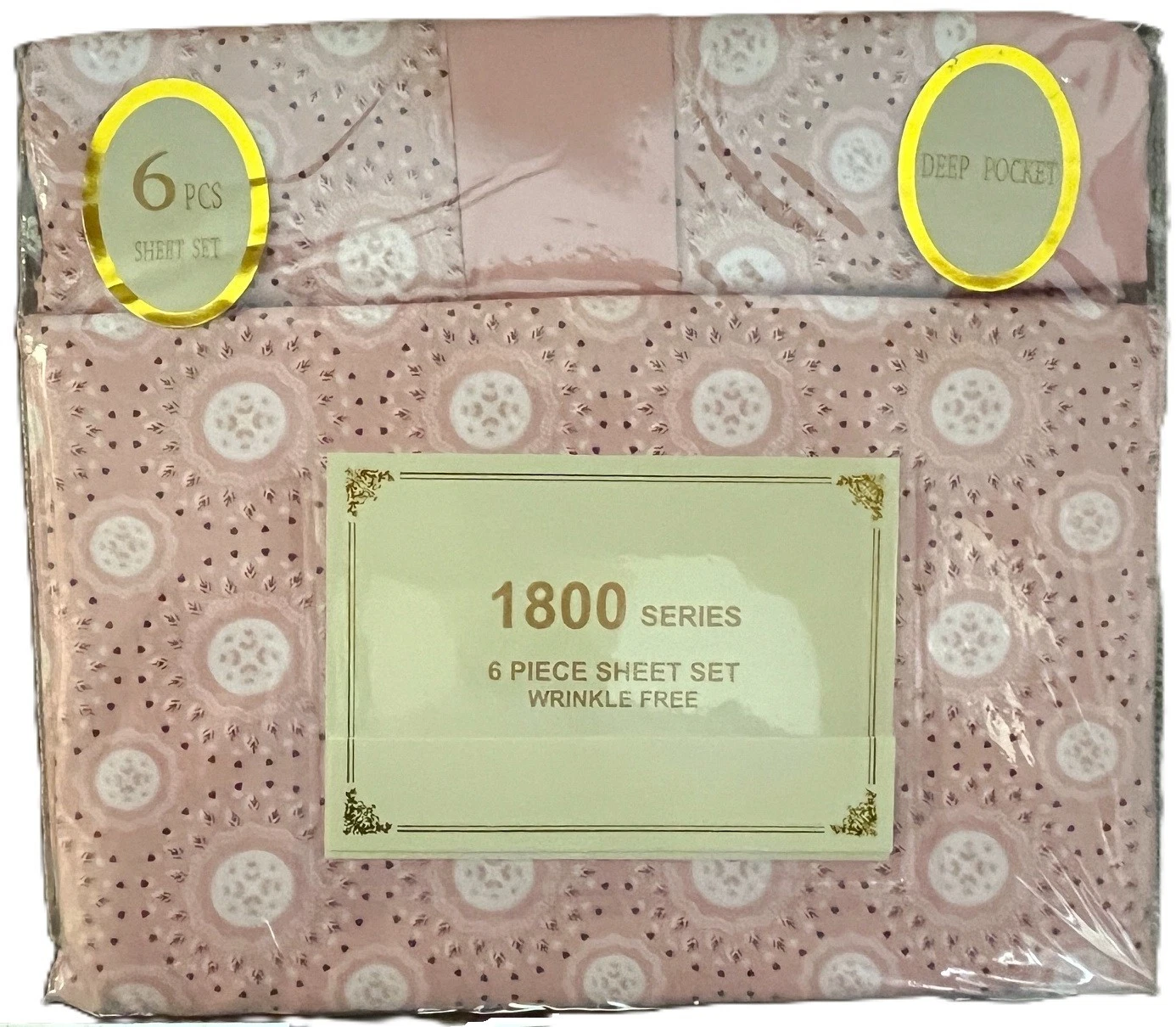 1800 Series 6 Piece Sheet Sets, For Extra Deep Mattresses, Queen Size ...