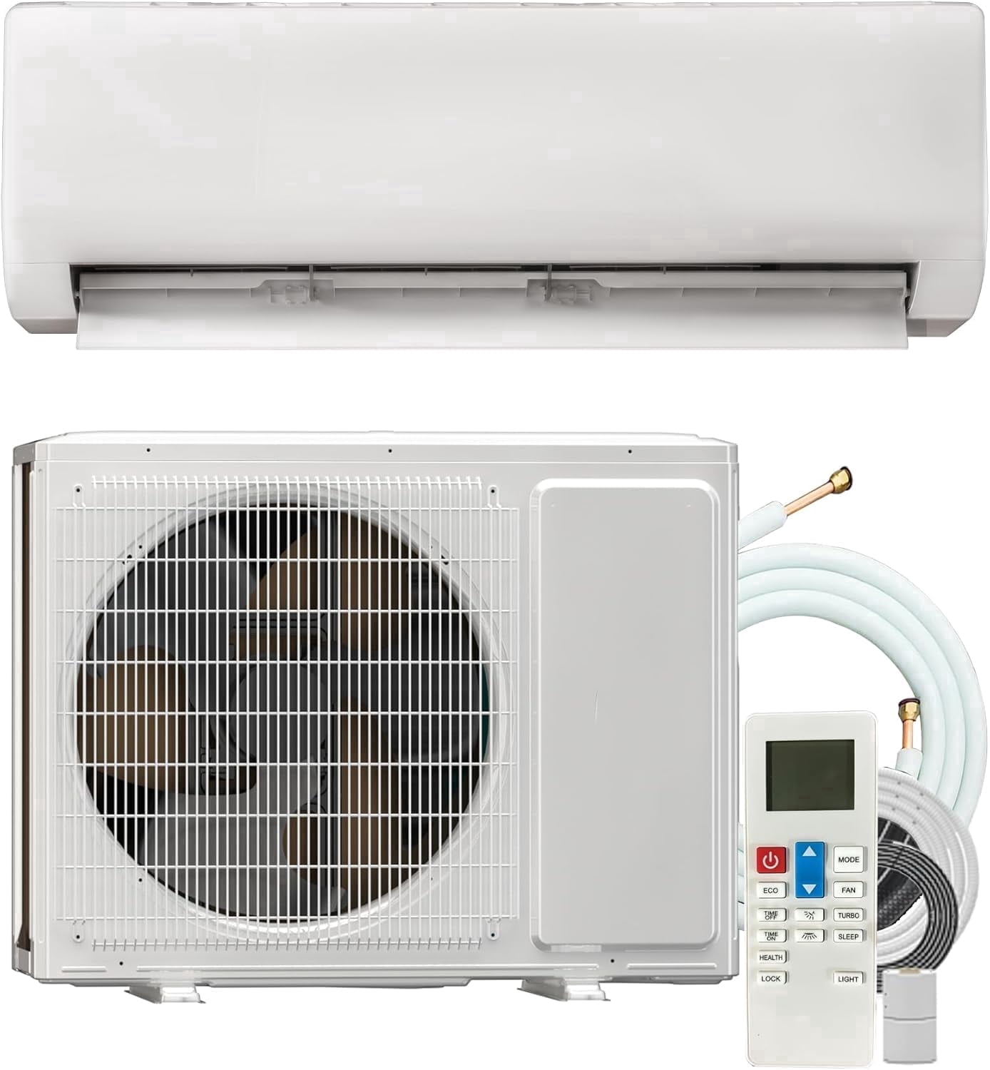 18000BTU Mini Split Air Conditioner, 230V Wall-Mounted AC/Heating ...