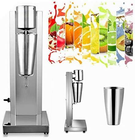 18000RMP Electric milk shaking machine, 180W 110V Single Head Stand Mixer Commercial Stainless ...