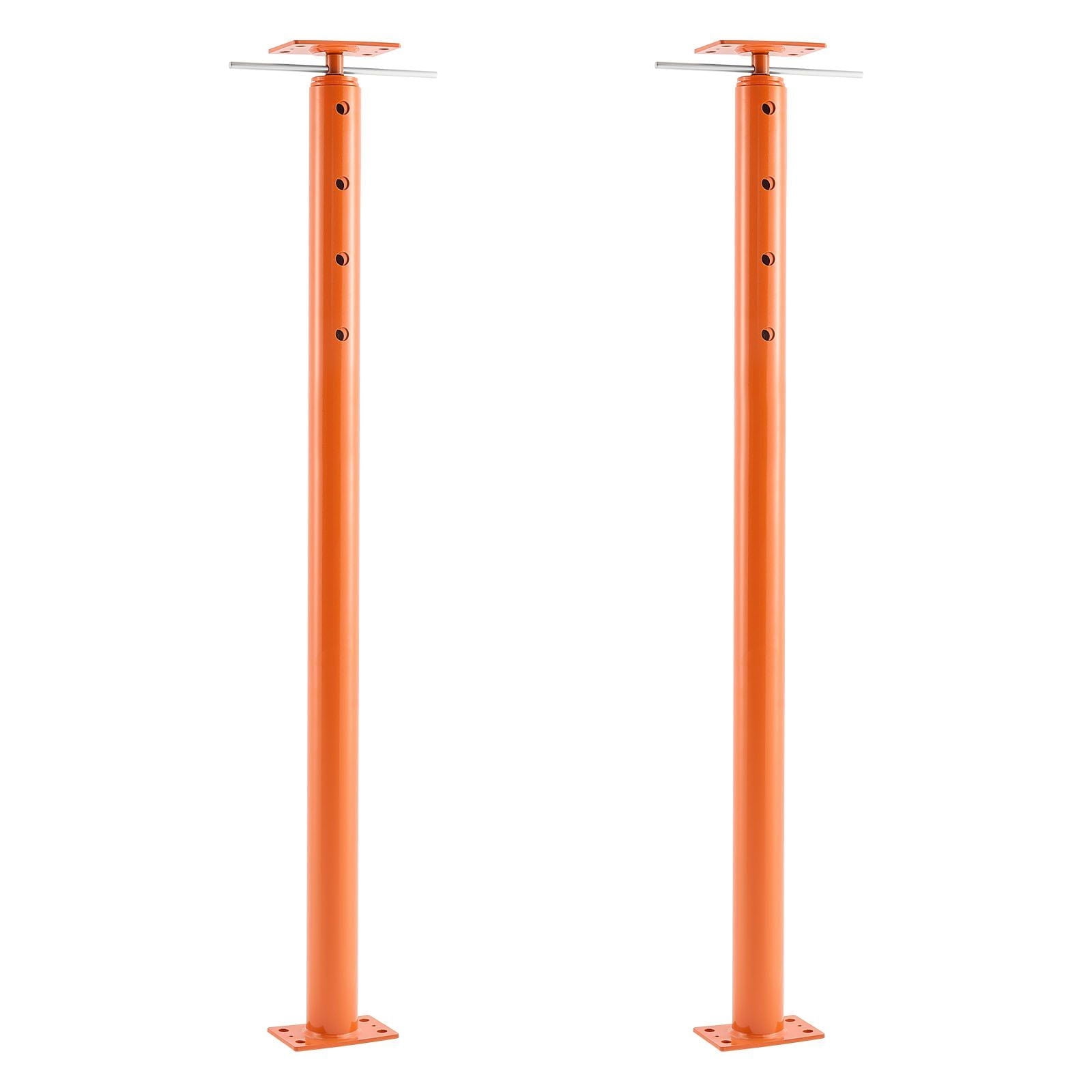 2Pack Adjustable Steel Jack Posts,18000 lbs Load,53-93Inch Telescoping ...
