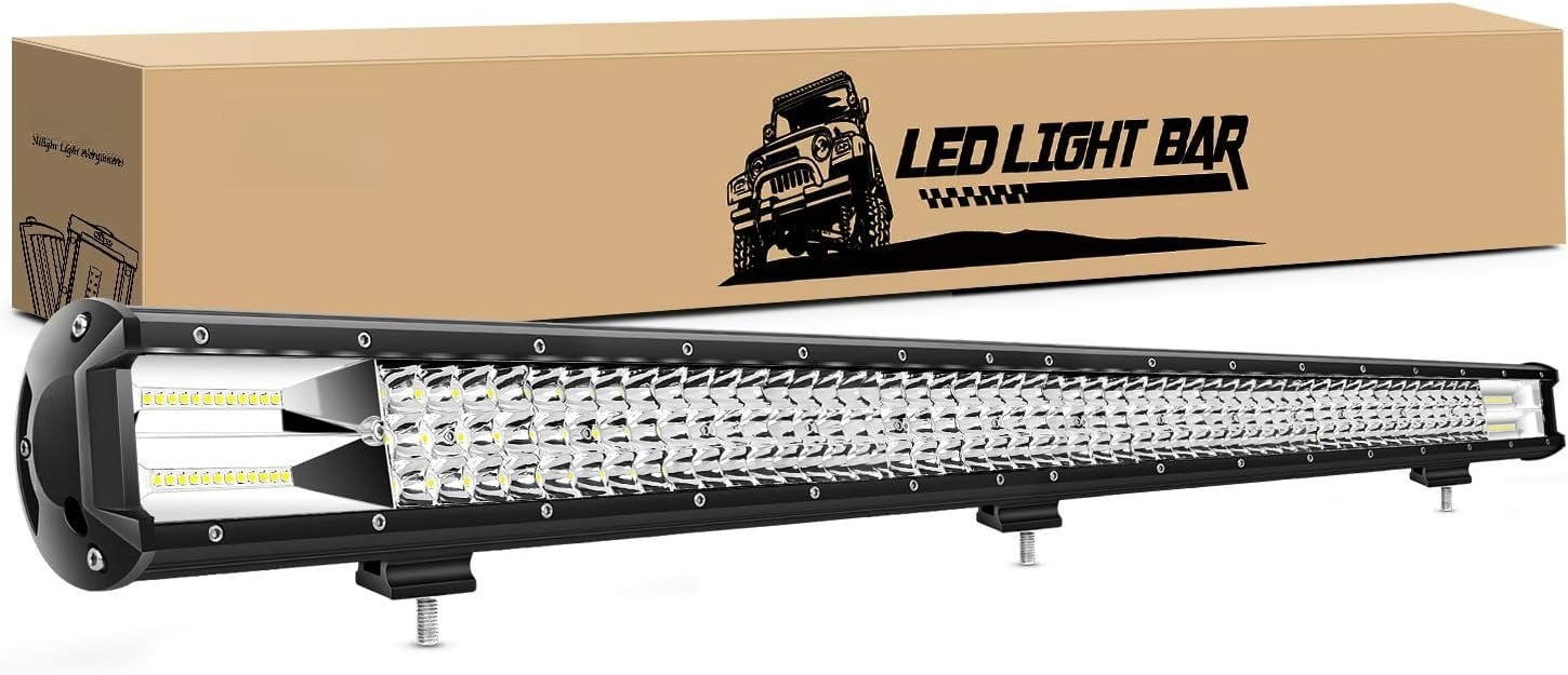 - 18007C-A 37Inch Triple Row Light Bar 468W Flood Spot Combo 46800LM ...