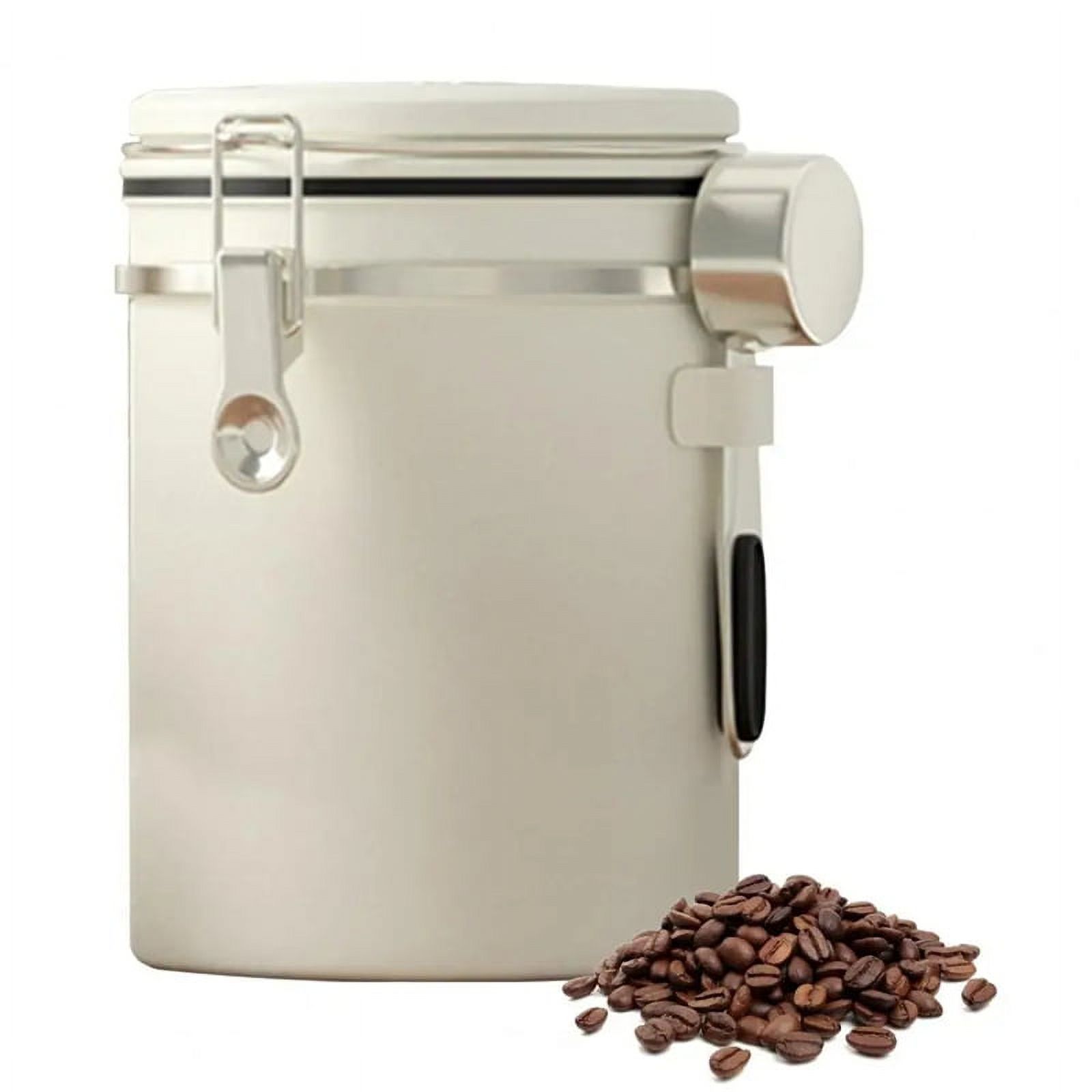 1800ML Stainless Steel Coffee Canister Airtight Container with Date ...