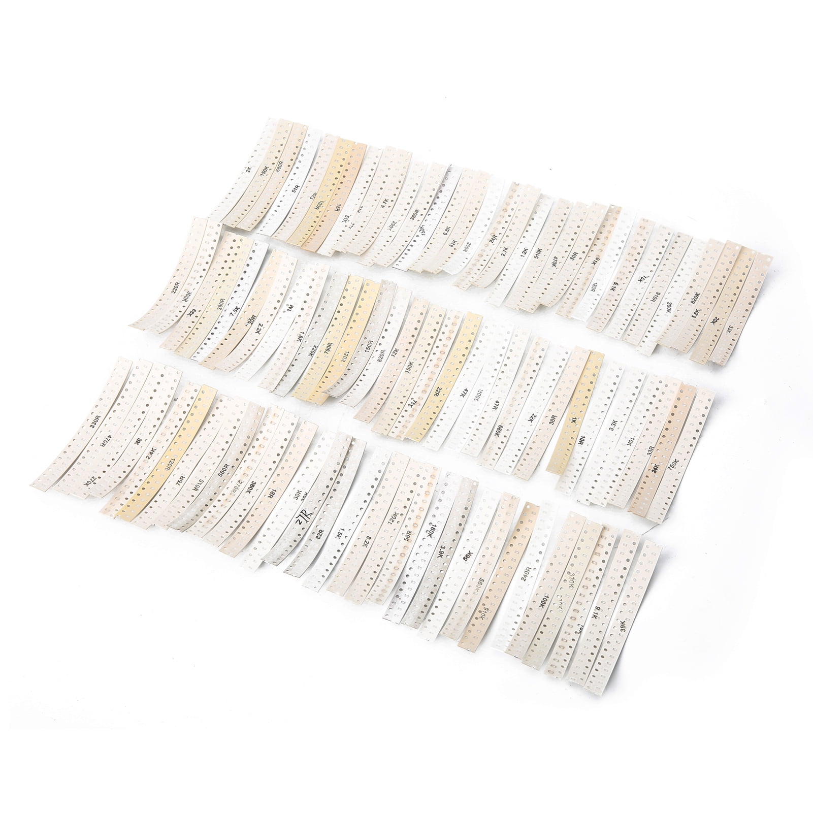 1800Pcs 1/10W 90 Values 0603 SMD Chip Resistors Sample 1% Resistors Set ...