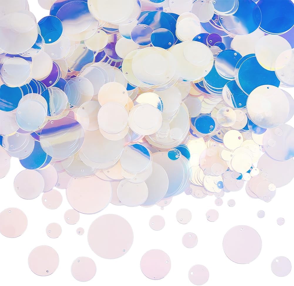 1800Pcs Large Hole Sequin 5/8/10/13/16/19/25/29mm Medium Orchid Round ...