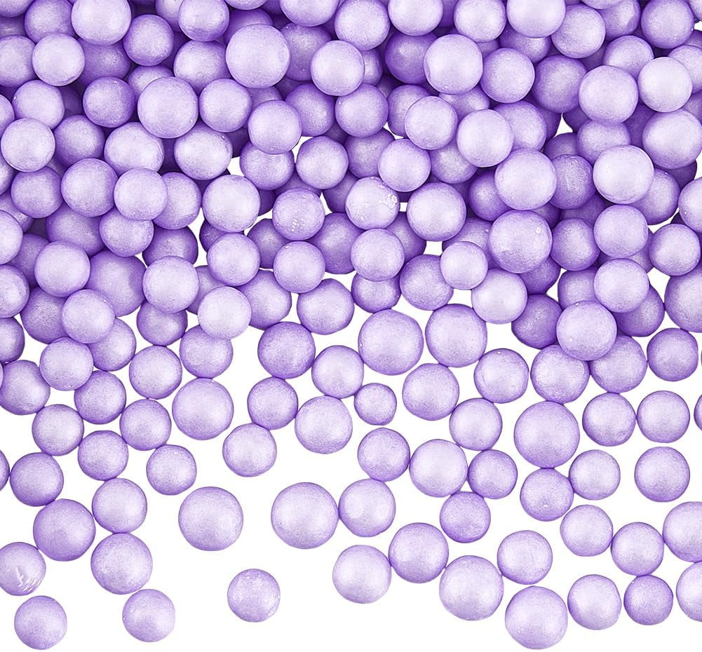 1800Pcs Mini Foam Balls Purple Filler Beads Bulk Microfoam Polystyrene ...