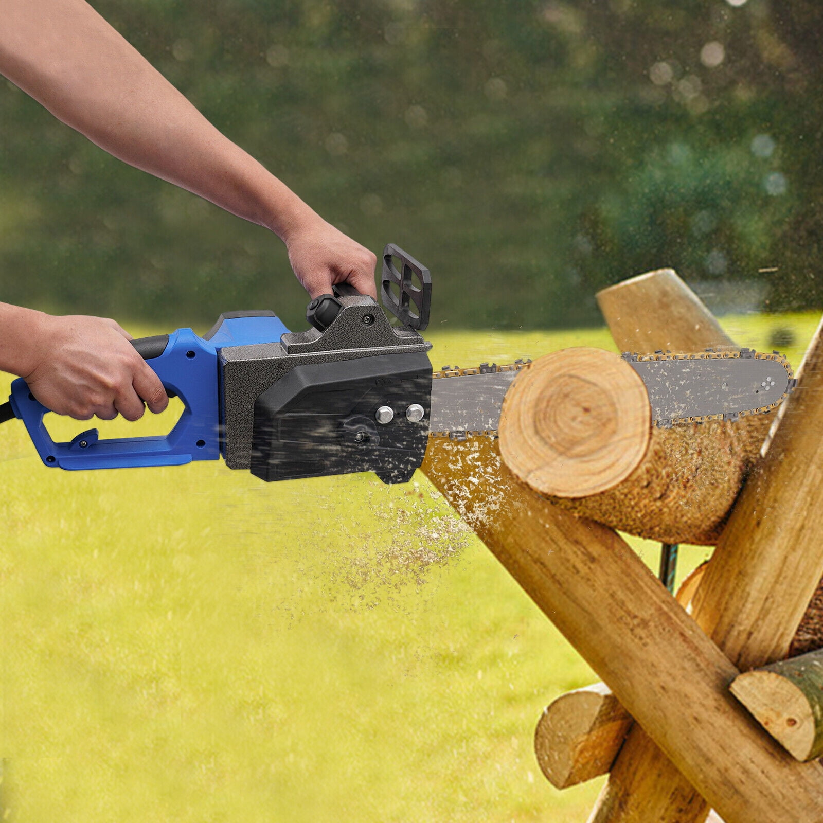 1800W 16 Inch Corded Electric Chainsaw Portable Chain Saw w/ Auto ...