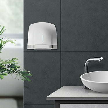 Hand Dryer Silver 1800W High Speed Hot and Cold Wind Automatic Electric ...