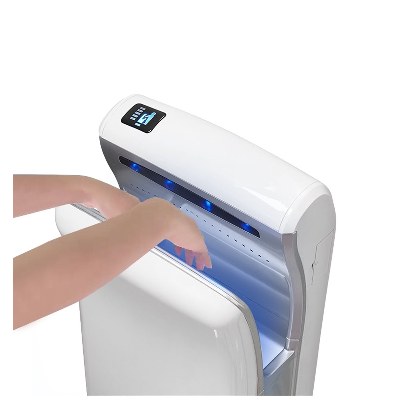1800W Automatic Jet Hand Dryer With Vertical Slim Double For Commercial ...