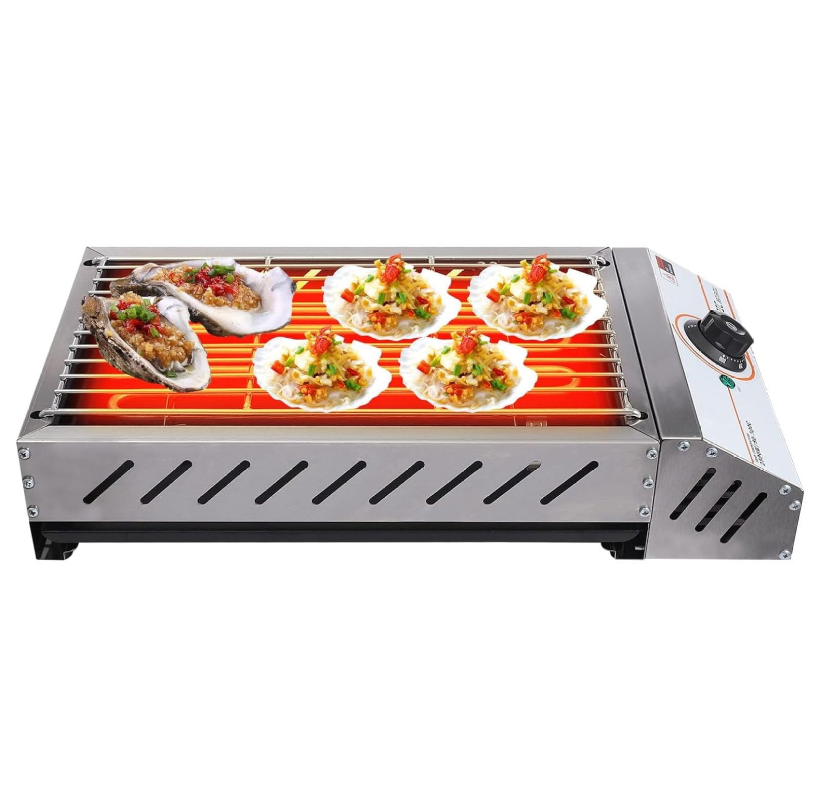 1800W Electric Barbecue Grill, 110V Stainless Steel BBQ Electric ...