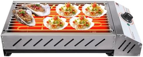 1800W Electric Barbecue Grill, 110V Stainless Steel BBQ Electric ...