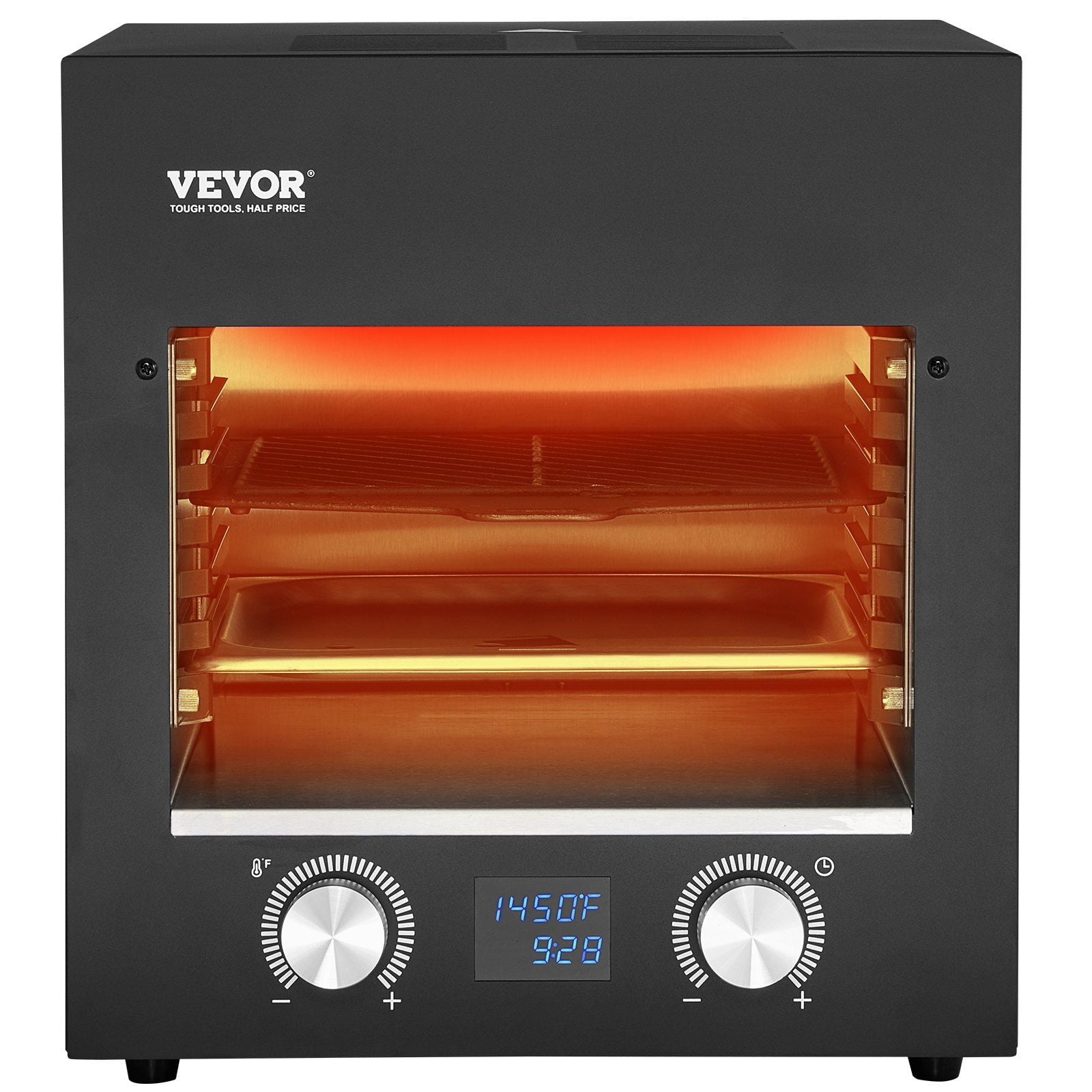 1800W Electric Indoor Steak Grill, Smokeless Infrared Broiler with Non ...