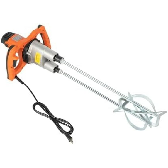 1800W Electric Mortar Mixer: Double Paddle, Dual High/Low Gears ...