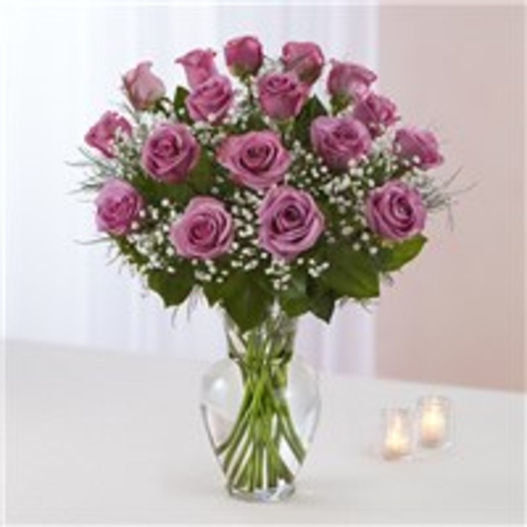 Rose Elegance Premium Long Stem Lavender Roses - 18 Stems - Walmart.com