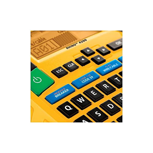 1801611 Rhino 4200 Basic Industrial Handheld Label Maker, 1 Line, 4 3/50x8 23/50x2 6/25 ...