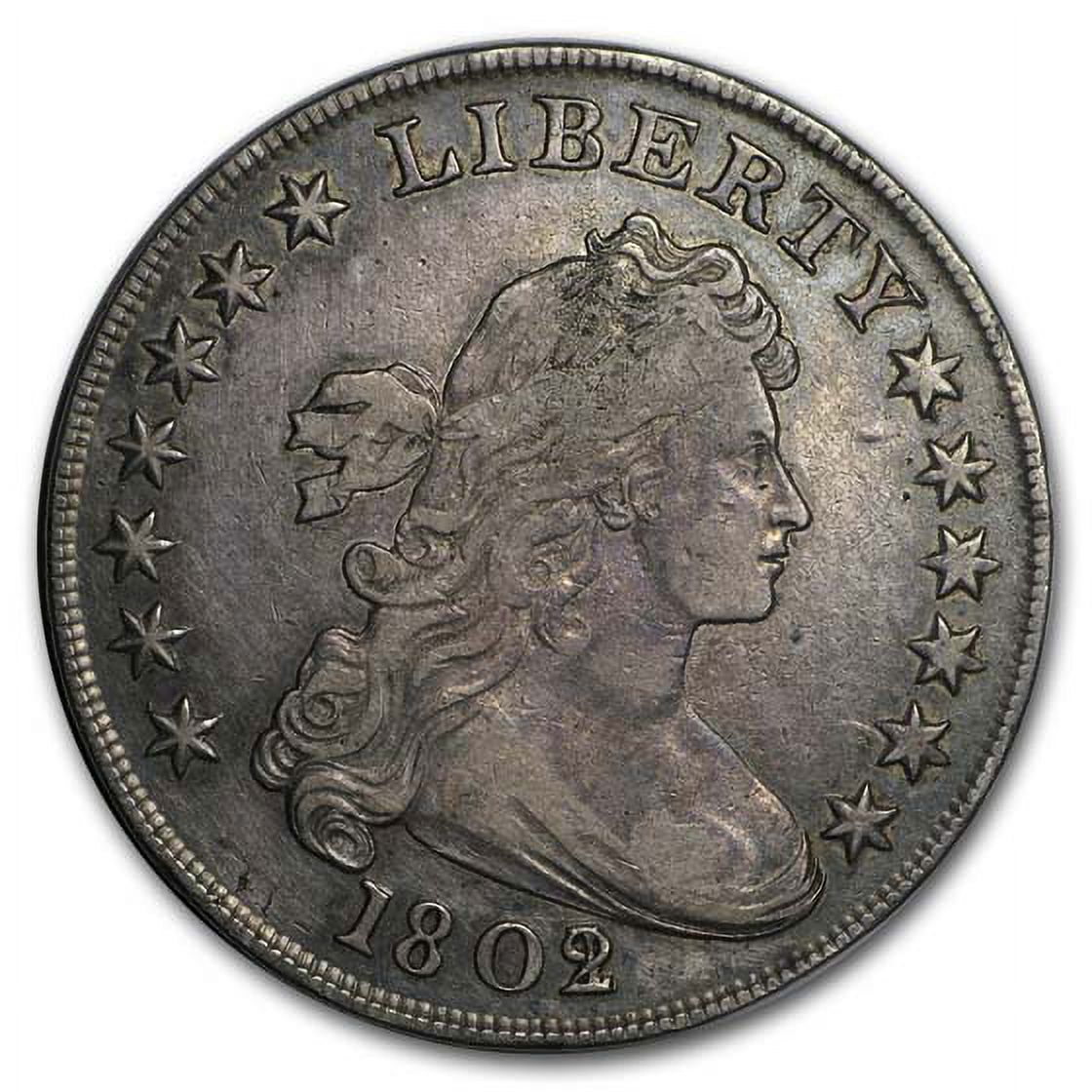 1802 Draped Bust Dollar VF - Walmart.com