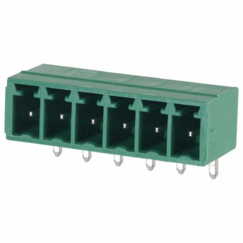 1803316 Connector 6 Position Terminal Block Header, Male Pins, Shrouded ...