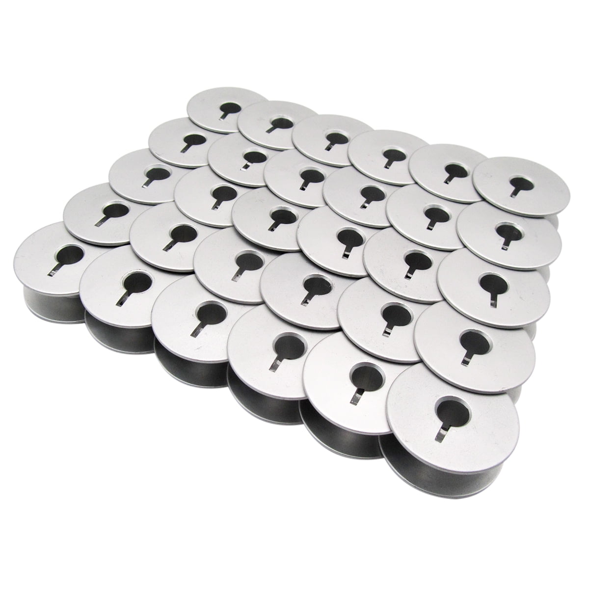 #18034AS Aluminum Bobbins with Slot Compatible with/Replacement for ...