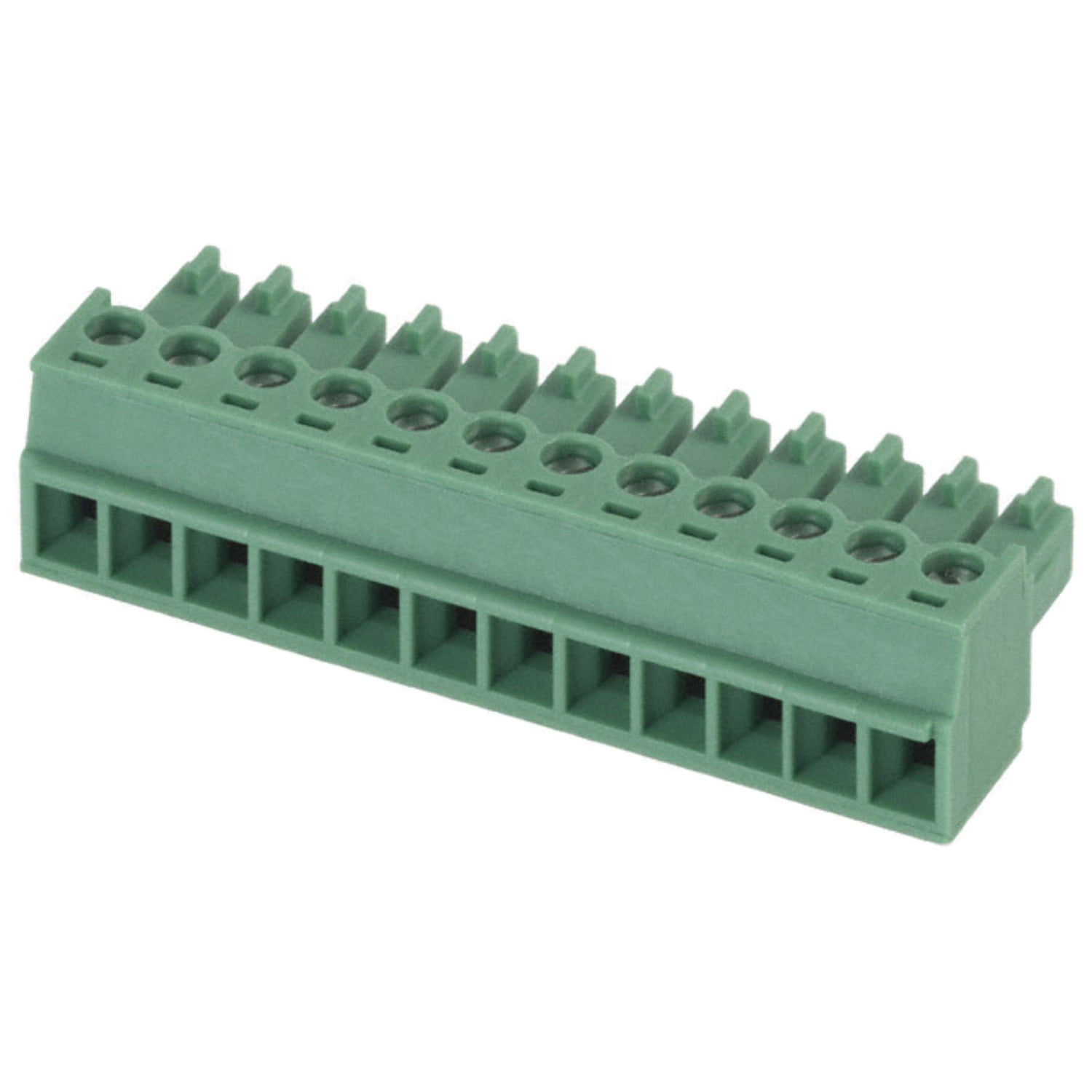 1803675 Terminal Block Plug, 12 Position Female Sockets 0.150 (3.81mm ...