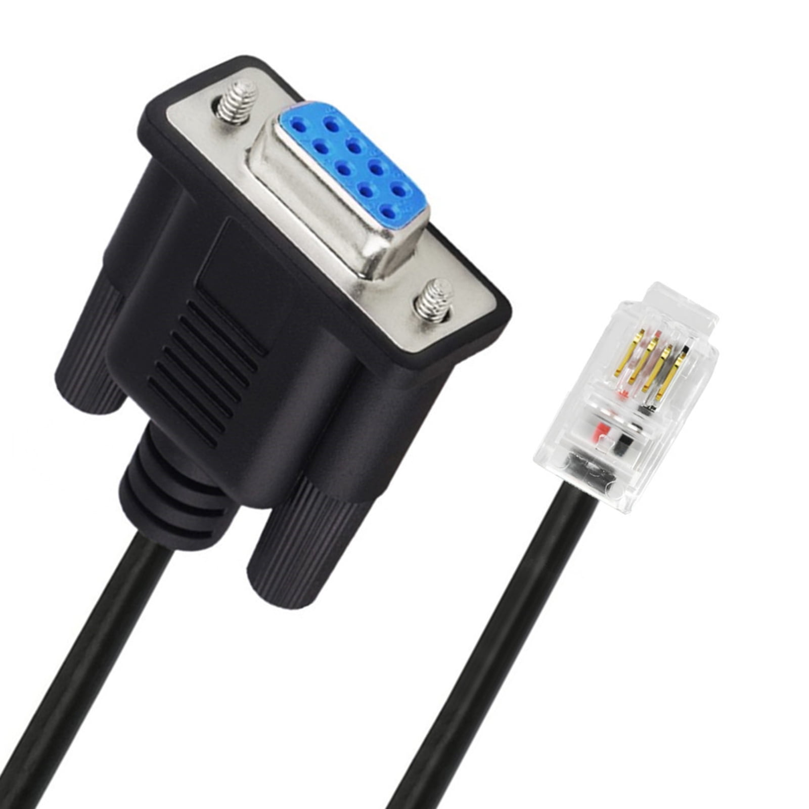 180CM RS232 DB9pin to RJ9 4P4C Ethernet Console Cable for Routers and ...