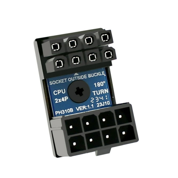 180Degree Angled Power Adapter CPU Power Connector for Desktops ...