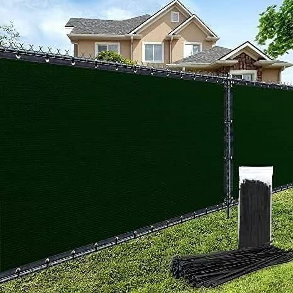 180GSM 4ft x 50ft Fence Privacy Screen Heavy Duty Fence Cover Shade ...