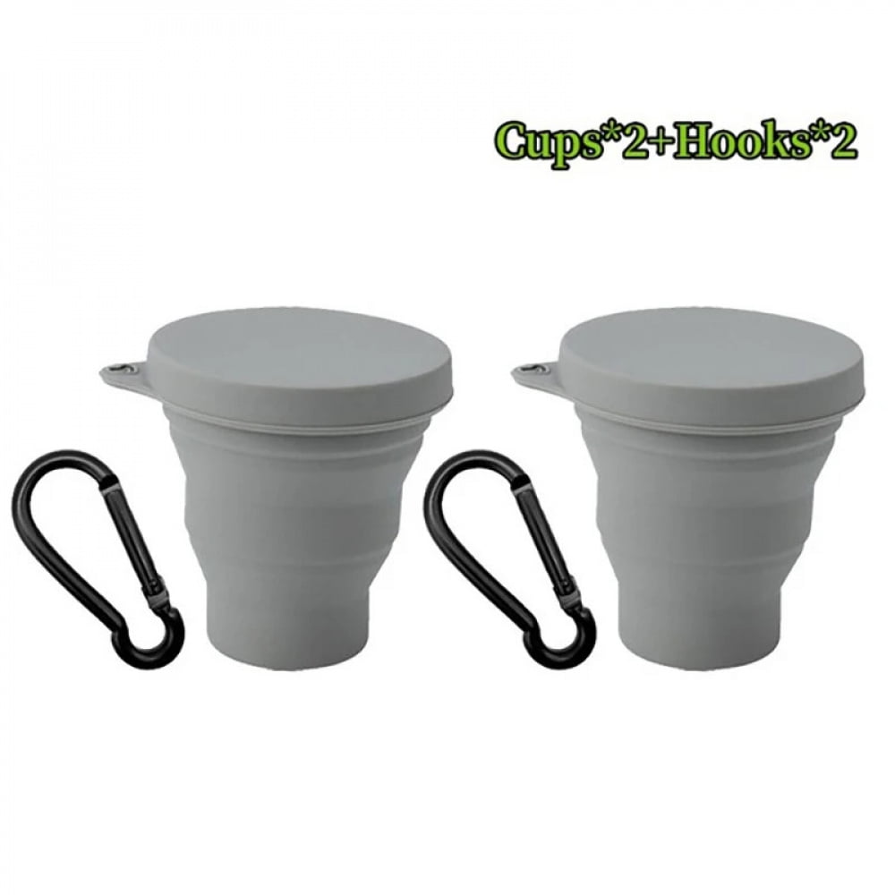 180ML Folding Cup Mini Retractable Cup Silicone Portable Teacup Outdoor ...