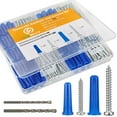 180PCS Conical Concrete Anchors and Screws Assortment Kit, 90PCS ...
