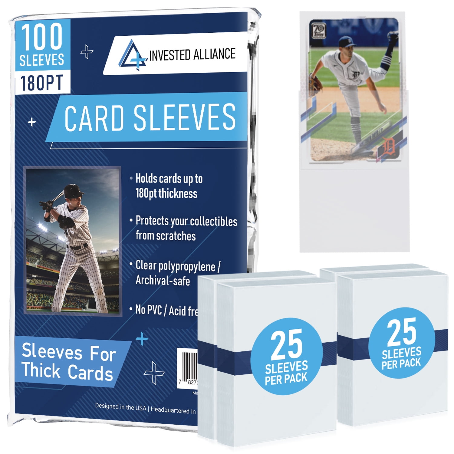 180PT Penny Sleeve for Thick Cards | Card Sleeves. Baseball Card ...