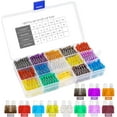180Pcs Car Blade Fuses Assortment Kit Automotive Fuses Standard Car ...