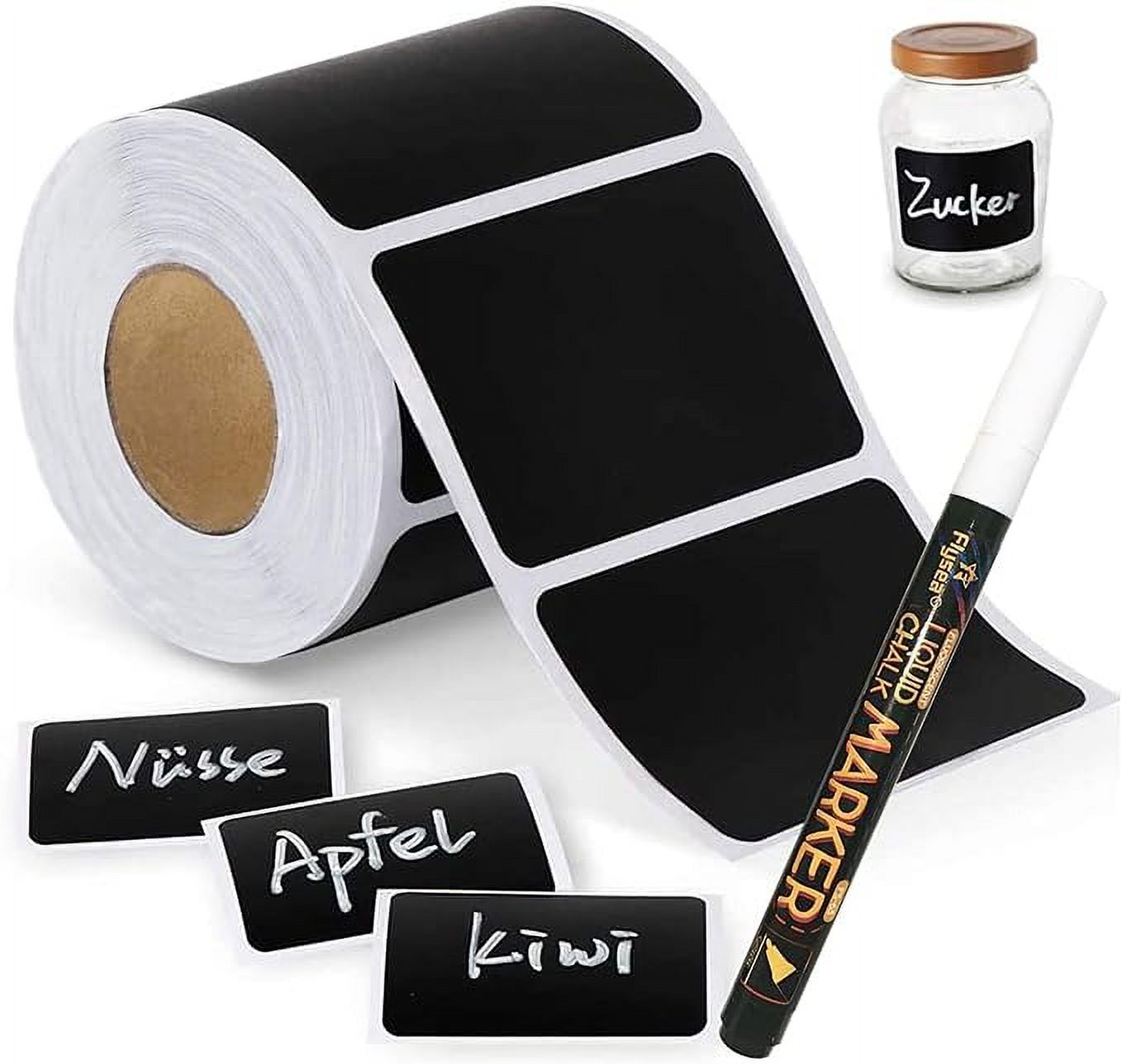 180Pcs Chalkboard Labels, Reusable Waterproof Chalk Labels with 1 ...