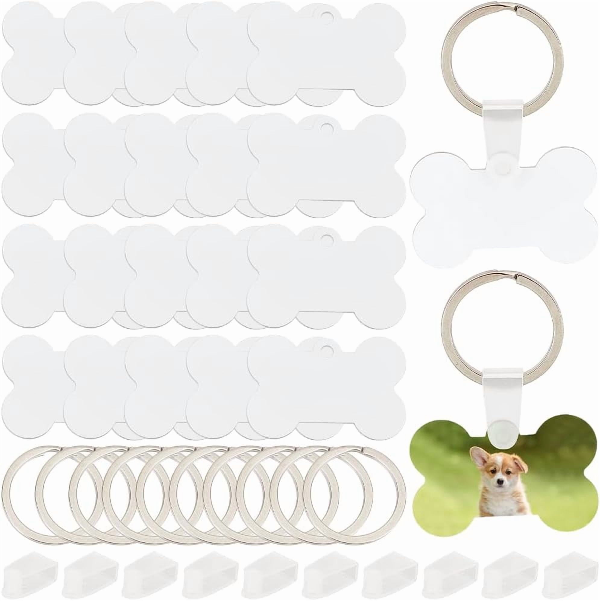 180Pcs Sublimation Keychain Blanks Bulk Sublimation Blank Key Chains ...