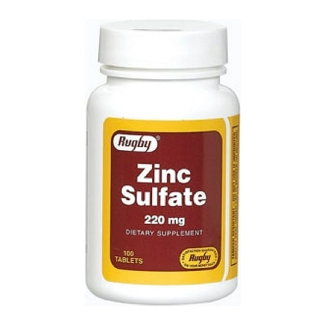 180RGRX RUGBY ZINC SULFATE 220MG TAB ZINC SULFATE (HEPTAHYDRATE)-220 MG ...