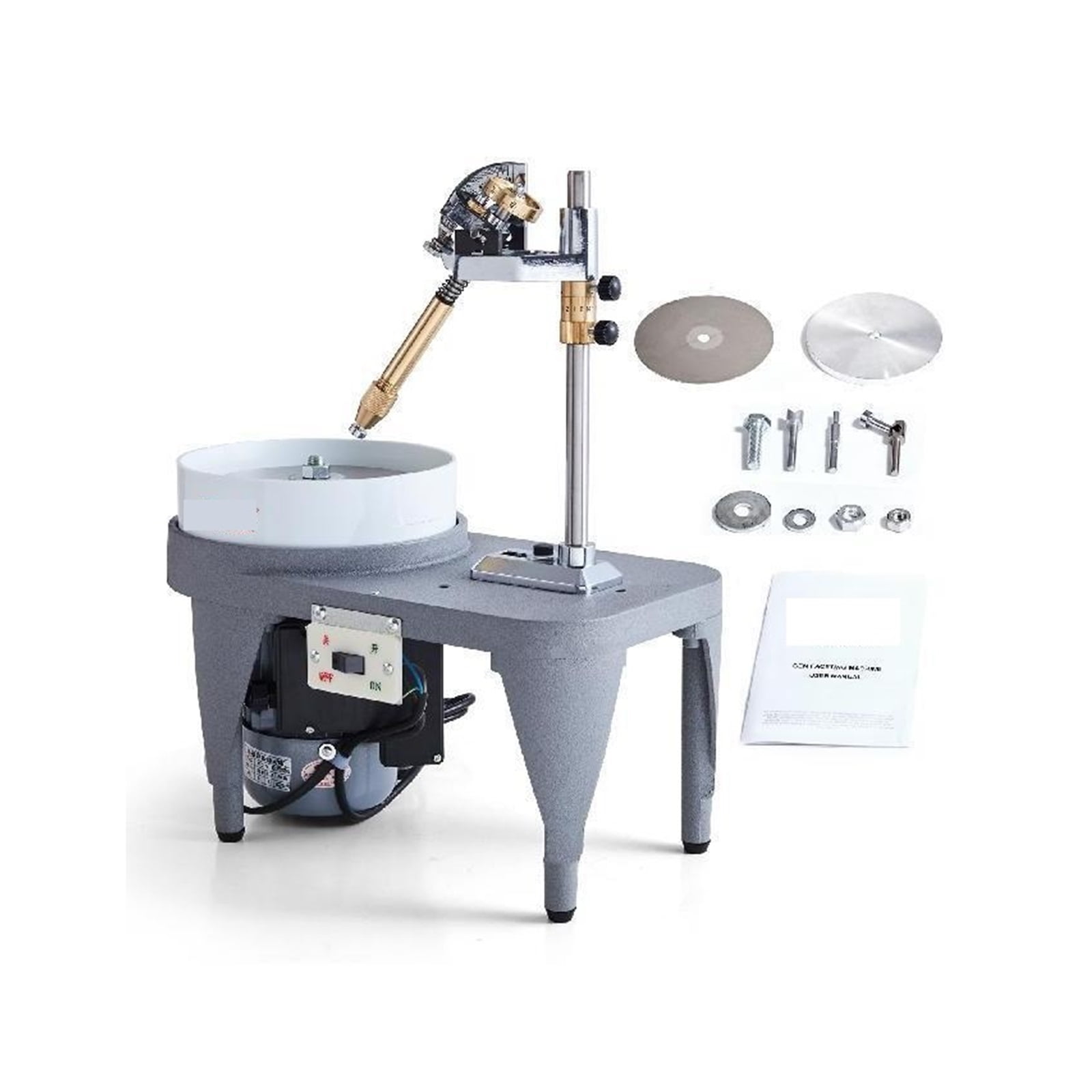 180W Gem Faceting Machine 2800RPM Jade Grinding Polisher With Faceted ...