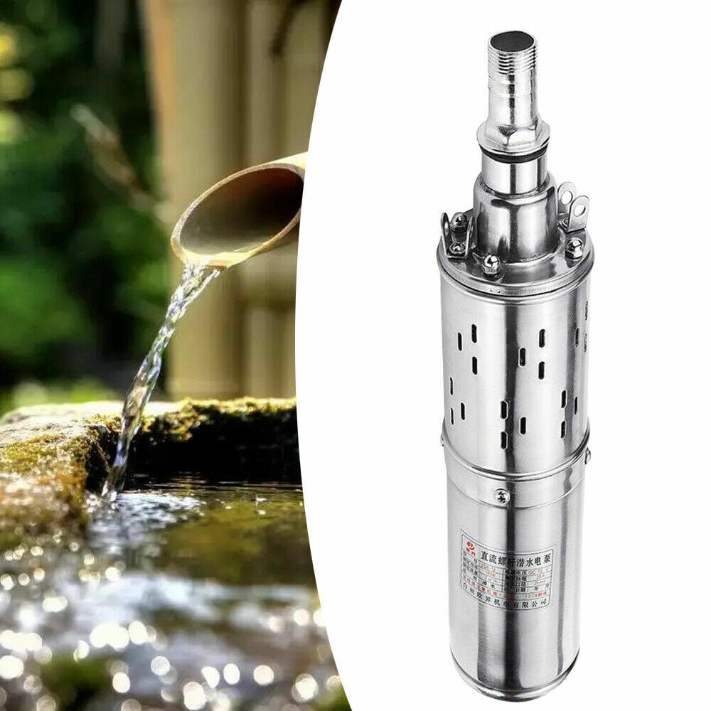 180W Solar-Powered Submersible Well Pump, 5.28GPM, 82ft Lift, 12V DC ...