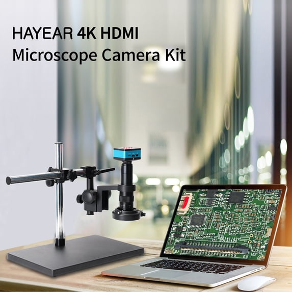 180X C-Mount Lens ,Hayear 4k 60fps Hdmi industrial video microscope ...